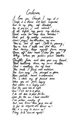 Hand write poetry in paper art style on white Vector Image