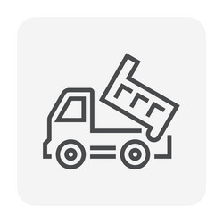 Construction truck tipper Royalty Free Vector Image