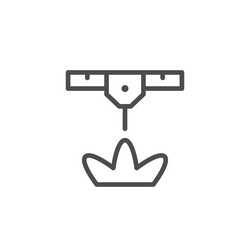 Laser cutting machine logo design icon Royalty Free Vector