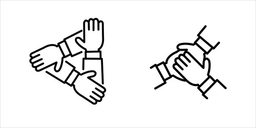 Three Hands in Unity Vector Images (over 260)