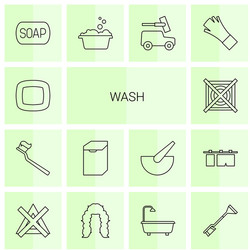 Wash icons Royalty Free Vector Image - VectorStock