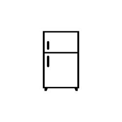 Refrigerator icon logo Royalty Free Vector Image