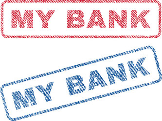 Bank rubber stamps Royalty Free Vector Image - VectorStock