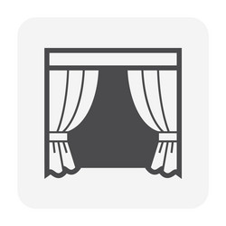 Curtain blind icon Royalty Free Vector Image - VectorStock