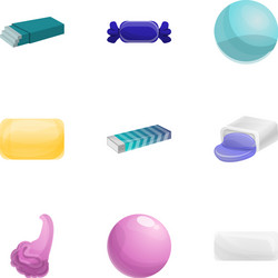 Gum pack icon cartoon style Royalty Free Vector Image