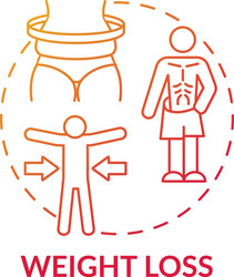 Weight loss concept icon Royalty Free Vector Image