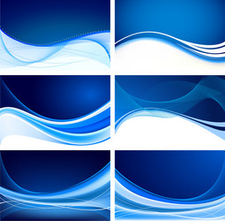 Abstract wave set Royalty Free Vector Image - VectorStock