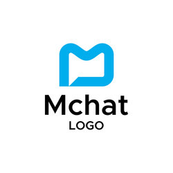 Letter e chat logo design communication Royalty Free Vector