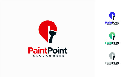 Painting logo designs template home Royalty Free Vector