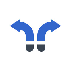 Reverse left right arrow icon Royalty Free Vector Image