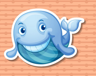 Angry dolphin cartoon Royalty Free Vector Image