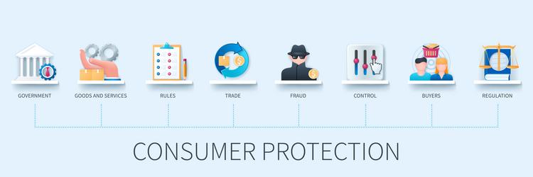 Customer rights and consumer law concept Vector Image