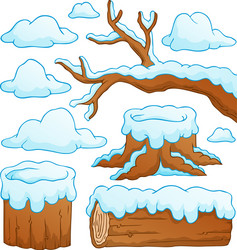 Log theme collection 1 Royalty Free Vector Image