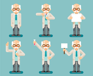 Scientist professor Royalty Free Vector Image - VectorStock