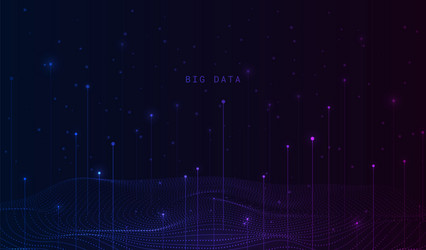 Big data visual information background Royalty Free Vector