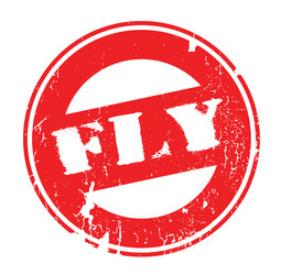 Fly rubber stamp Royalty Free Vector Image - VectorStock