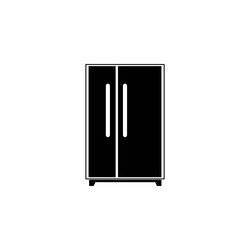 Refrigerator icon logo Royalty Free Vector Image