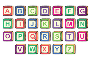 Alphabet Blocks Vector Images (over 14,000)