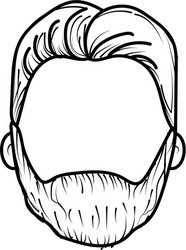 Beard Man Outline Vector Images (over 8,200)