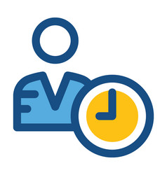 Punctual line icon Royalty Free Vector Image - VectorStock