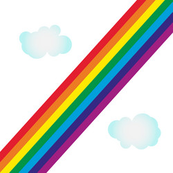 Rainbow colourful on empty background made circle Vector Image