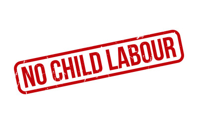 No child labour rubber stamp seal Royalty Free Vector Image