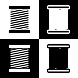 Thread sign colorful icon Royalty Free Vector Image