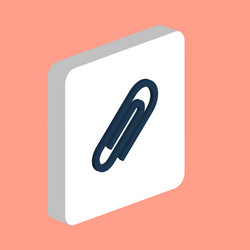 Paper clip computer symbol Royalty Free Vector Image