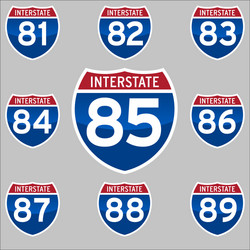 Interstate Signs Vector Images (over 1,600)