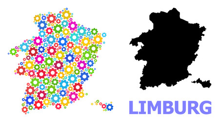 Province Limburg Map Vector Images (over 280)