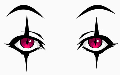 Human eyes with clown makeup Royalty Free Vector Image