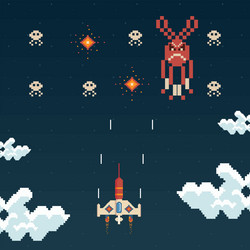 8 Bit Monster Vector Images (over 540)