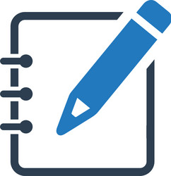 Write note icon Royalty Free Vector Image - VectorStock