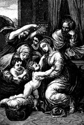 Holy Family Line Drawing Vector Images (over 230)