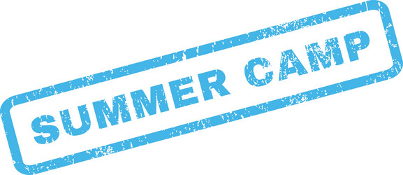 Grunge summer camp scratched watermarks Royalty Free Vector