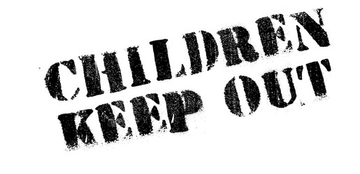 Children keep out rubber stamp Royalty Free Vector Image