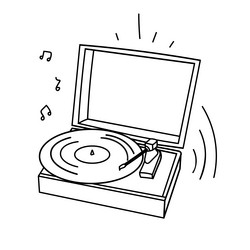 Vinyl Record Drawing Vector Images (over 1,000)