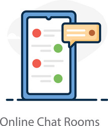 Chat room Royalty Free Vector Image - VectorStock