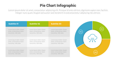 Piechart or pie chart diagram infographics Vector Image