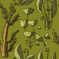 Prehistoric plants Royalty Free Vector Image - VectorStock