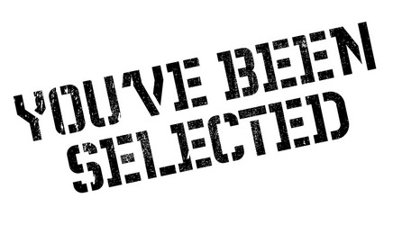 You have been selected rubber stamp Royalty Free Vector