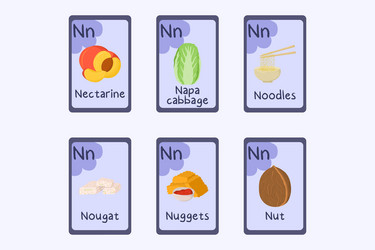 N Flashcard Vector Images (over 200)