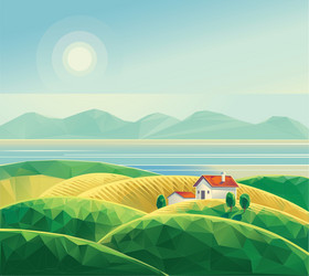 Landscape design Royalty Free Vector Image - VectorStock