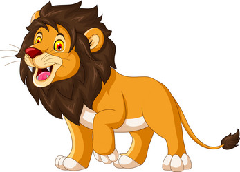 Lion cartoon animal Royalty Free Vector Image - VectorStock