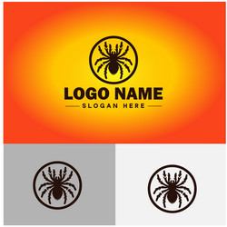 Spider logo art icon graphics for company brand Vector Image