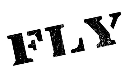 Fly rubber stamp Royalty Free Vector Image - VectorStock