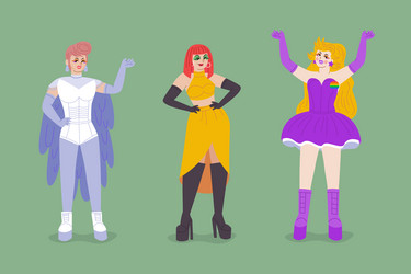 Hand drawn drag queen Royalty Free Vector Image