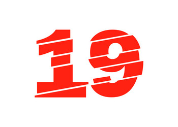 Anniversary 19th Nineteen Vector Images (over 190)