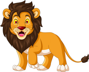 Lion cartoon animal Royalty Free Vector Image - VectorStock