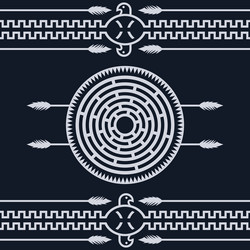 Native ethnic art symbol Royalty Free Vector Image